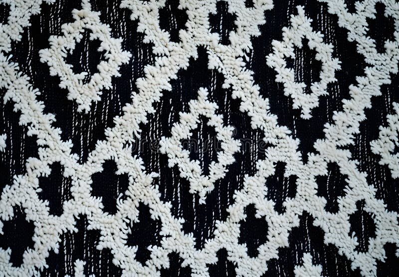 Black and White Tribal Diamond Pattern Carpet Texture Stock ...