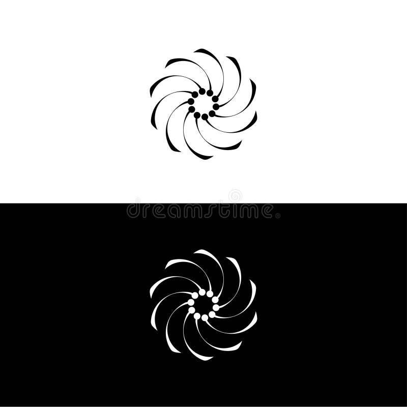 Unique circle design logo stock vector. Illustration of isolated ...