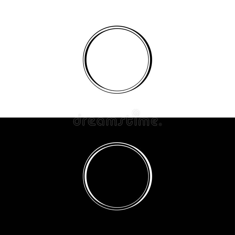 Unique circle design logo stock vector. Illustration of isolated ...
