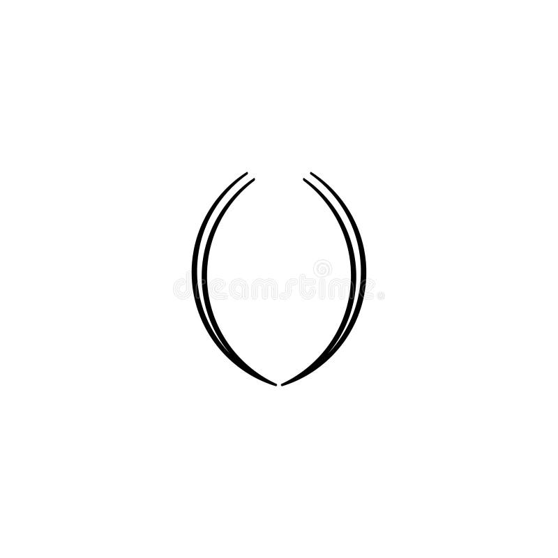 Black and White Unique Circle Logo Design . Stock Vector - Illustration ...