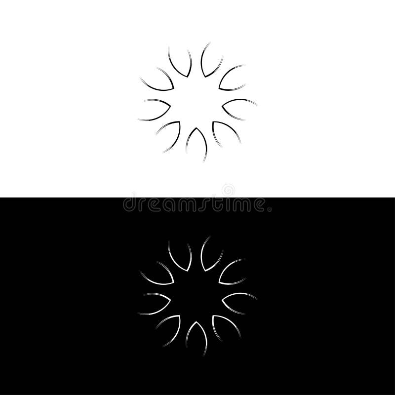 Unique circle design logo stock vector. Illustration of isolated ...