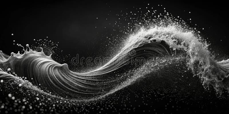 Black and White Urban Exploration a Gritty Atmospheric Sound Wave ...