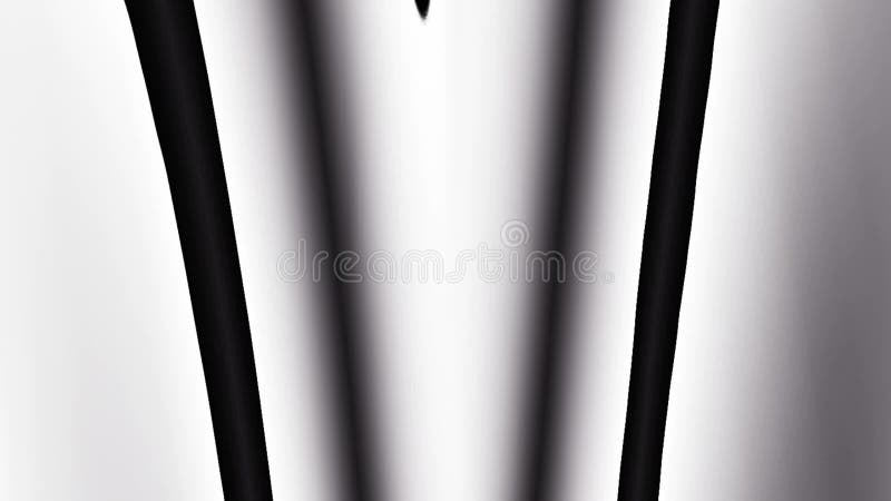 Black and White V Shape Line Flowing To Side. Loop Able Modern ...