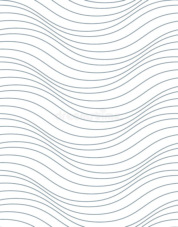 Black and White Vector Endless Pattern Created with Thin Undulate ...