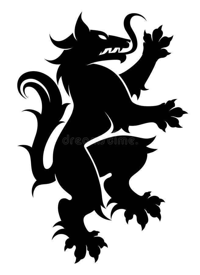 Heraldic Wolf Stock Illustrations – 303 Heraldic Wolf Stock ...