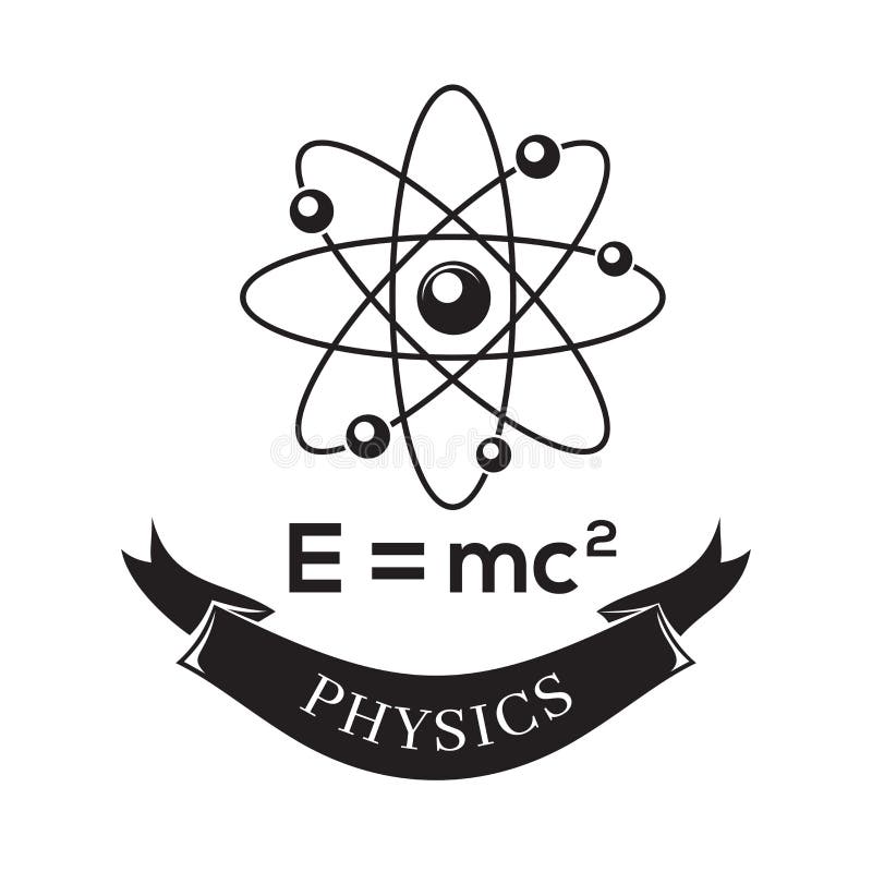 Physics Icon. E=mc Square Equation On Computer Screen Stock Vector ...