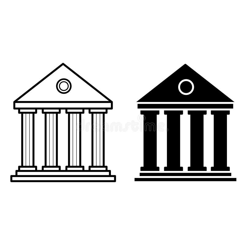 Temple icons. stock vector. Illustration of greece, monument - 314681034