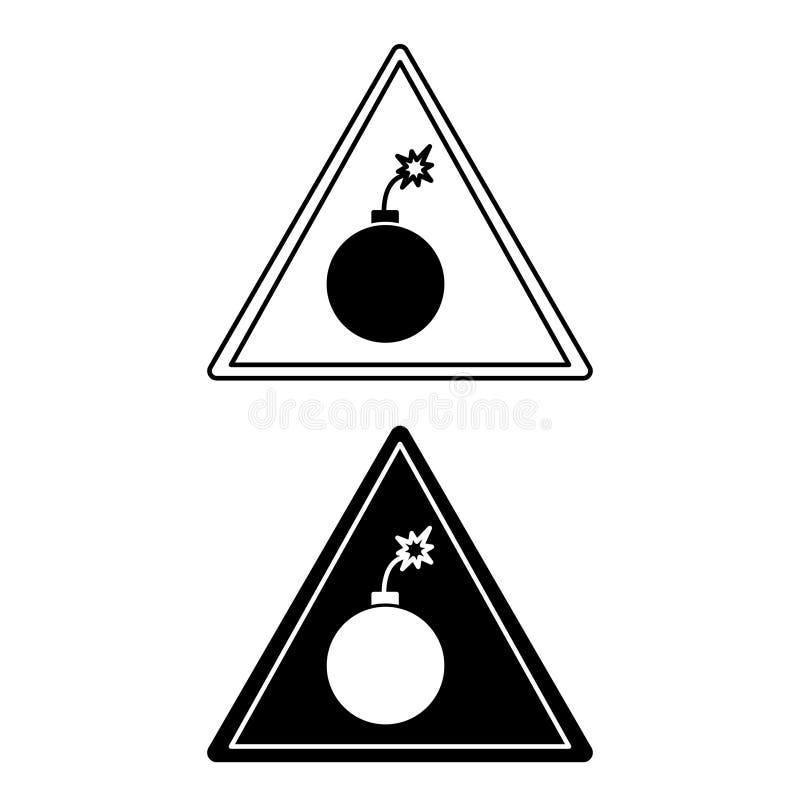 Bomb signs. stock vector. Illustration of dangerous - 329544288
