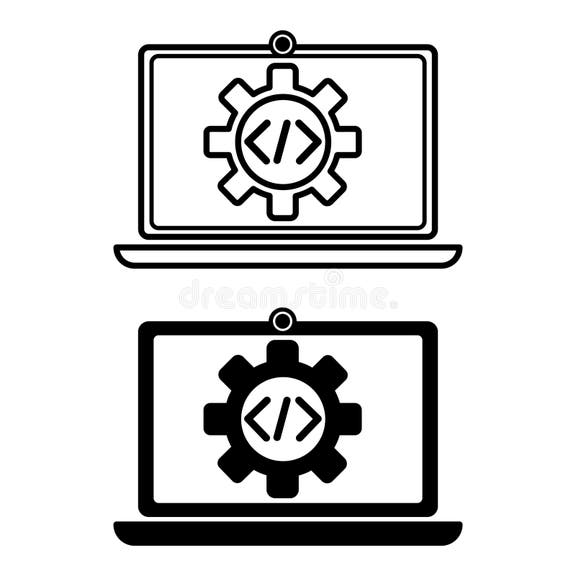 Programming Icons stock vector. Illustration of gear - 310695243