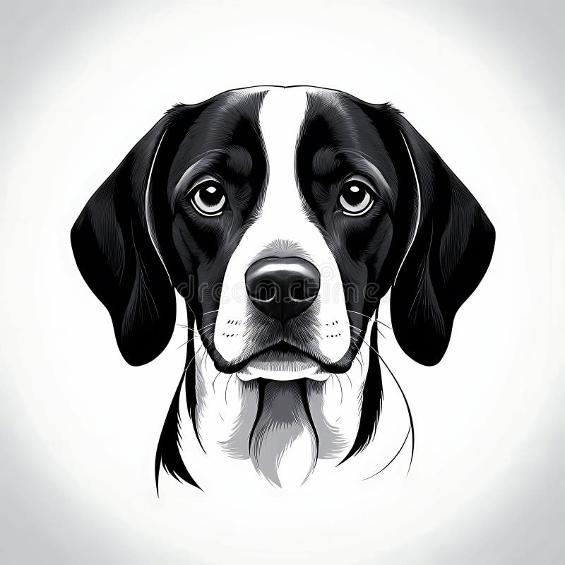 Beagle dog facing forward stock illustration. Illustration of puppy ...