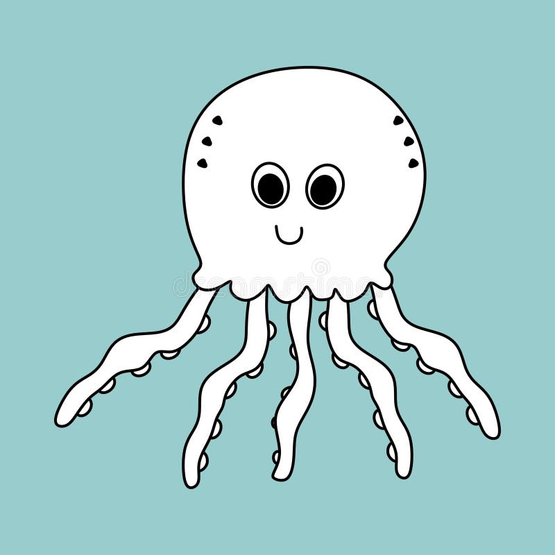 Simple Cartoon Octopus