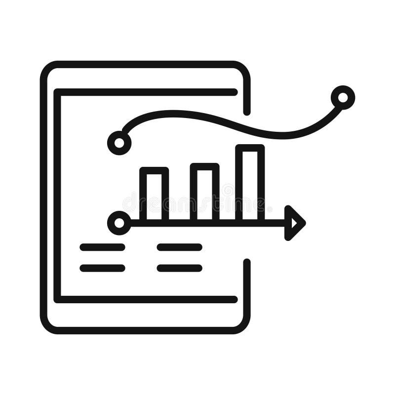 Project Processing Icon Black and White Illustration Stock Vector ...