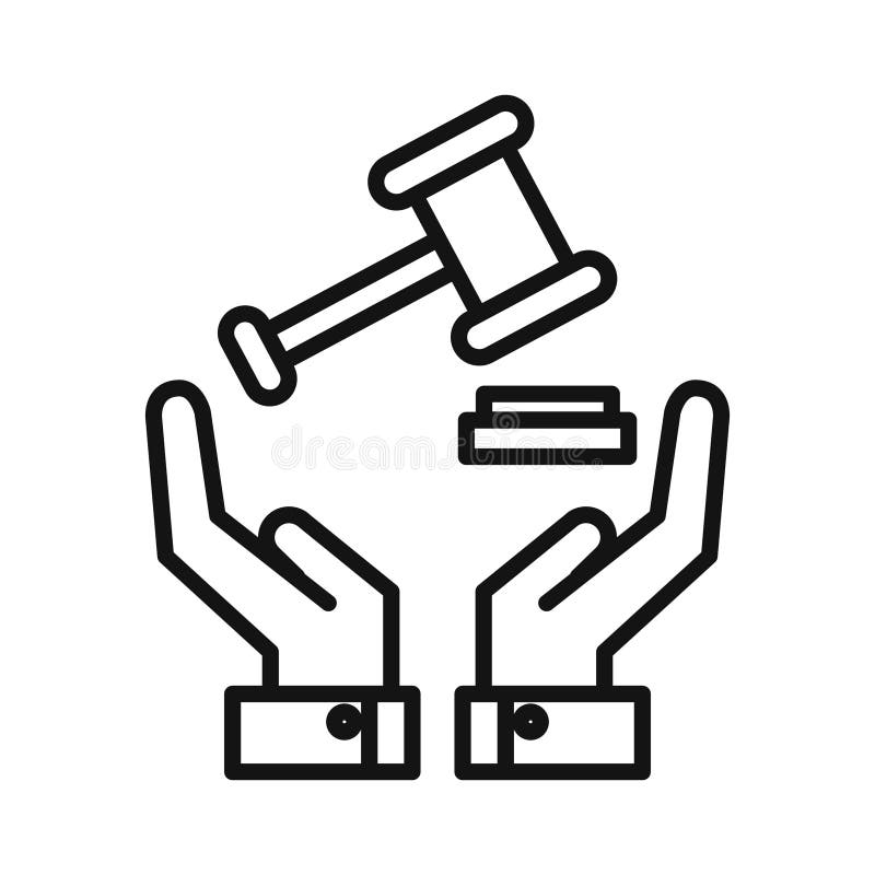 Responsibility and Caring Black and White Illustration Stock Vector ...