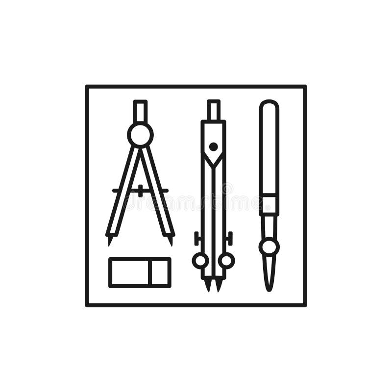 Drafting Tools Icon Collection. Technical Drawing Stock Vector ... Drafting Tools Icon Collection. Technical Drawing Stock Vector ...