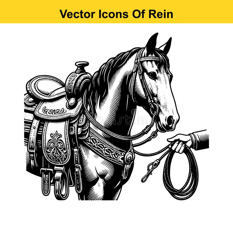Western Horse Reins – Traditional Cowboy Riding Gear, Symbol of Control ...