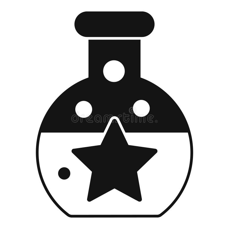 Magic Potion Bottle Vector Icon Stock Vector - Illustration of design ...