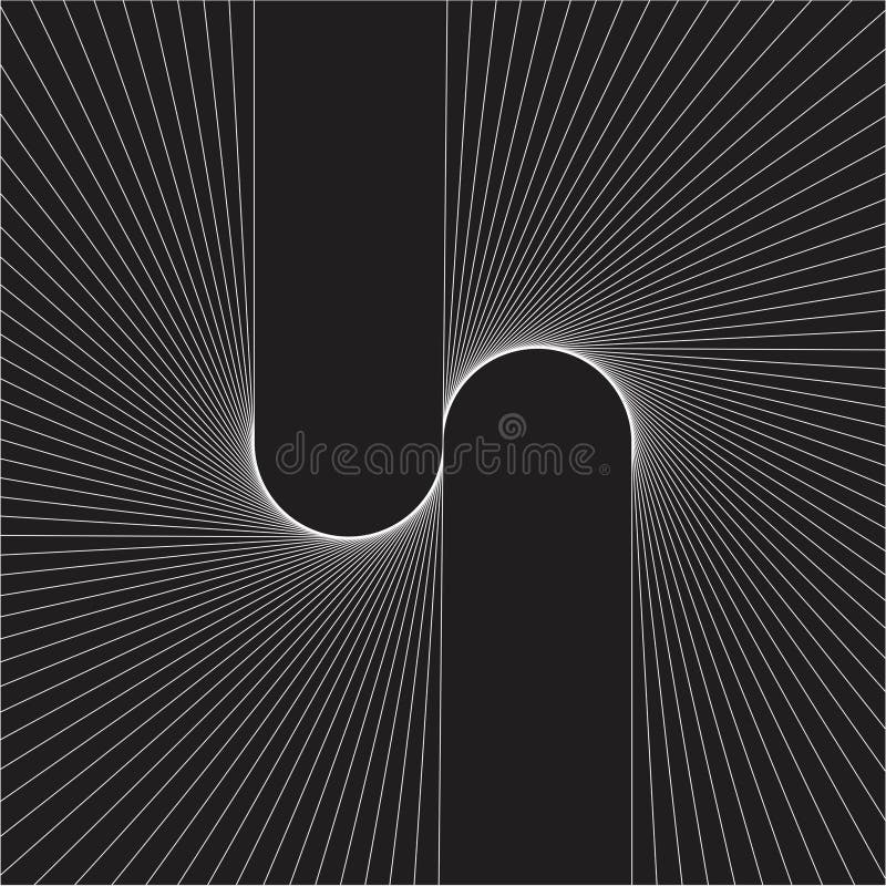 Black and White Vector Illustration of Mobius Torus Inside View CDR X6 ...