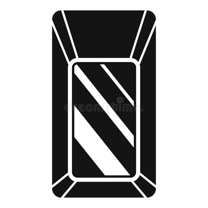 Rectangular Mirror with Rounded Corners Reflecting Light in Simple ...