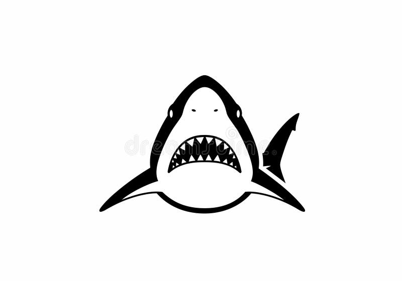 Jaws shark clipart stock vector. Illustration of jaws - 363148086
