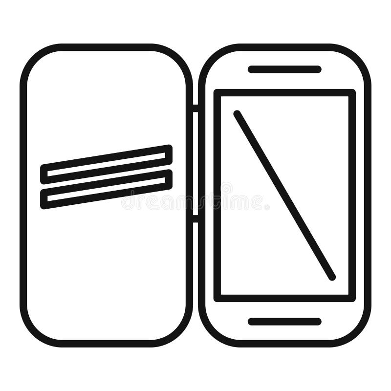 Vector Icon of Two Smartphones Stock Vector - Illustration of simple ...