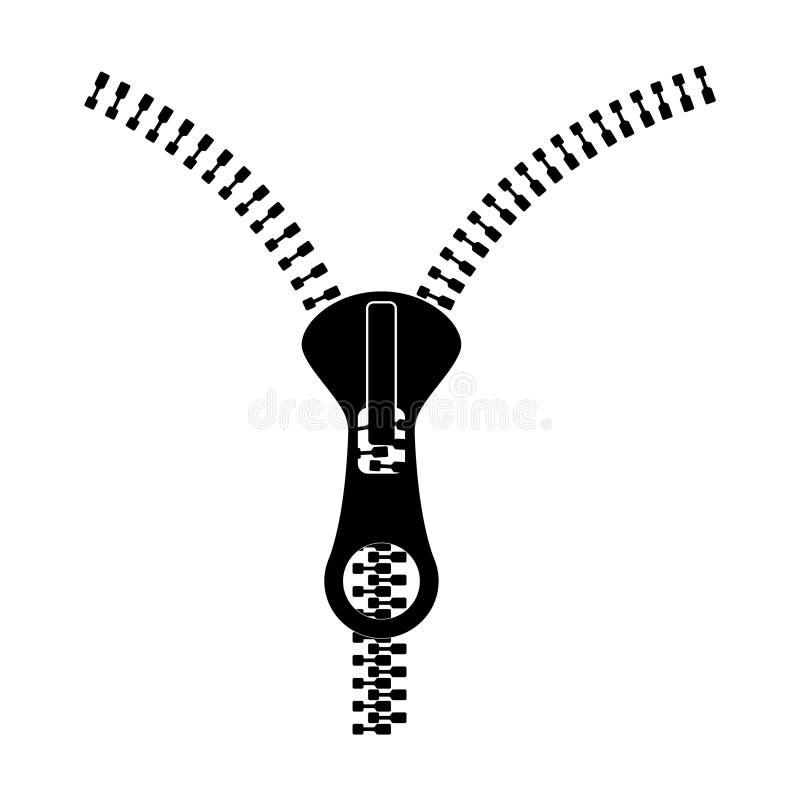 Zipper Vector Illustration stock illustration. Illustration of icon ...