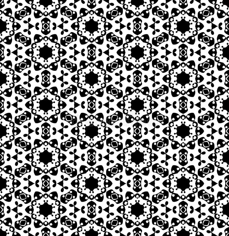 Black and White Repeat Pattern and Vector Image Abstract Background ...