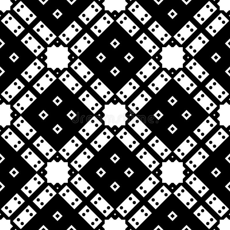 Black and White Vector Seamless Repeted Pattern Design Stock Vector ...