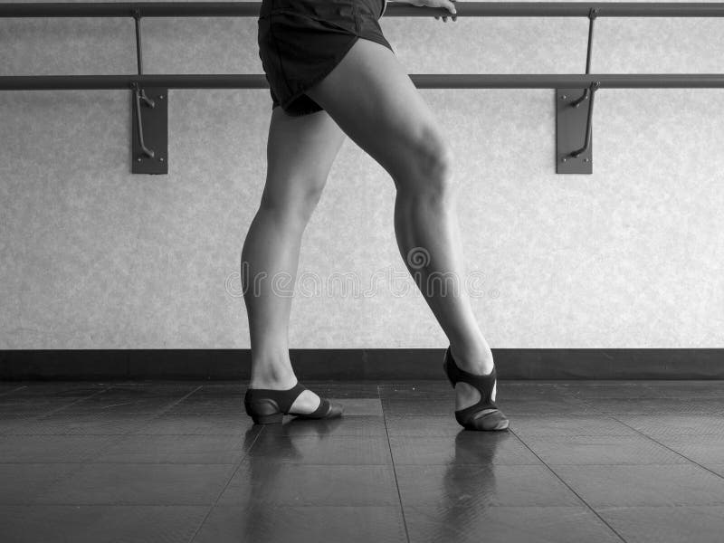 Black and White Version of Legs of a Jazz Dancer Stock Photo - Image of ...