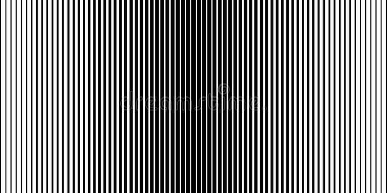 Black and White Vertical Line Pattern with Optical Illusion Effect ...