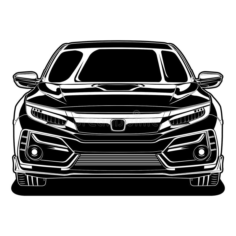 FK8 Type R stock illustration. Illustration of race - 253714849