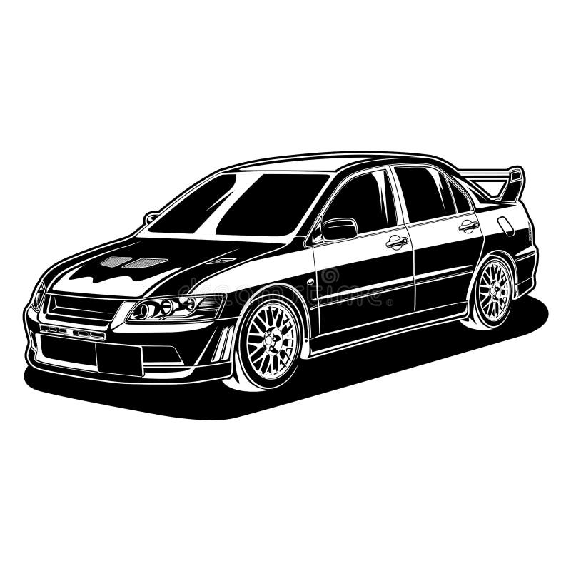 Car Evo Lancer Stock Illustrations – 18 Car Evo Lancer Stock ...