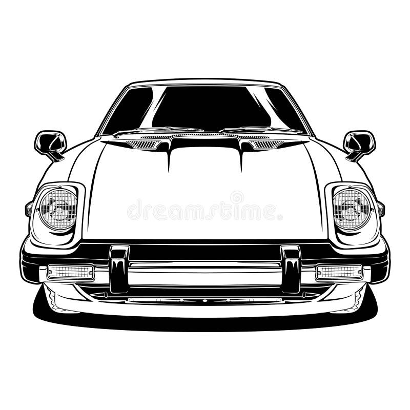 280Z car illustration stock vector. Illustration of workshop - 254167601