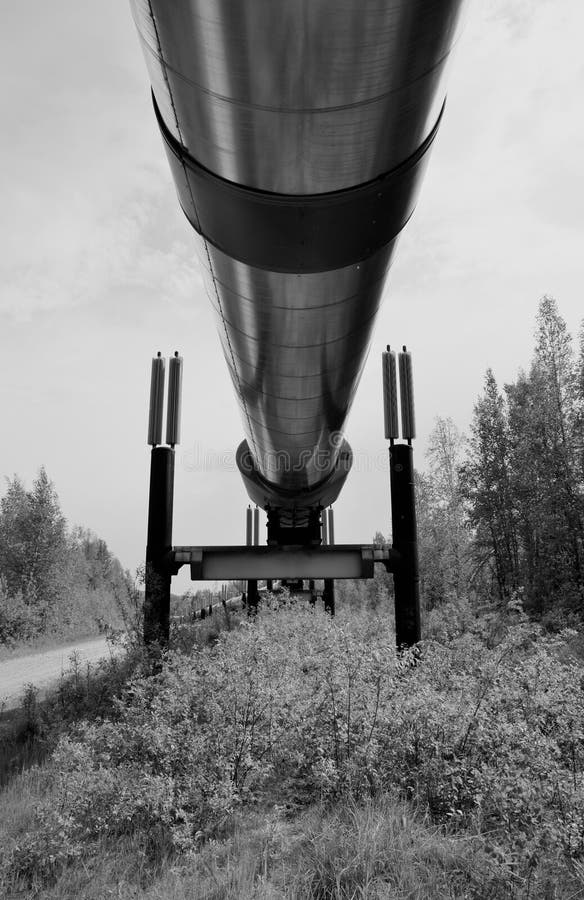 Alaska Pipeline Vantage Point Stock Image - Image of iron, lighting ...