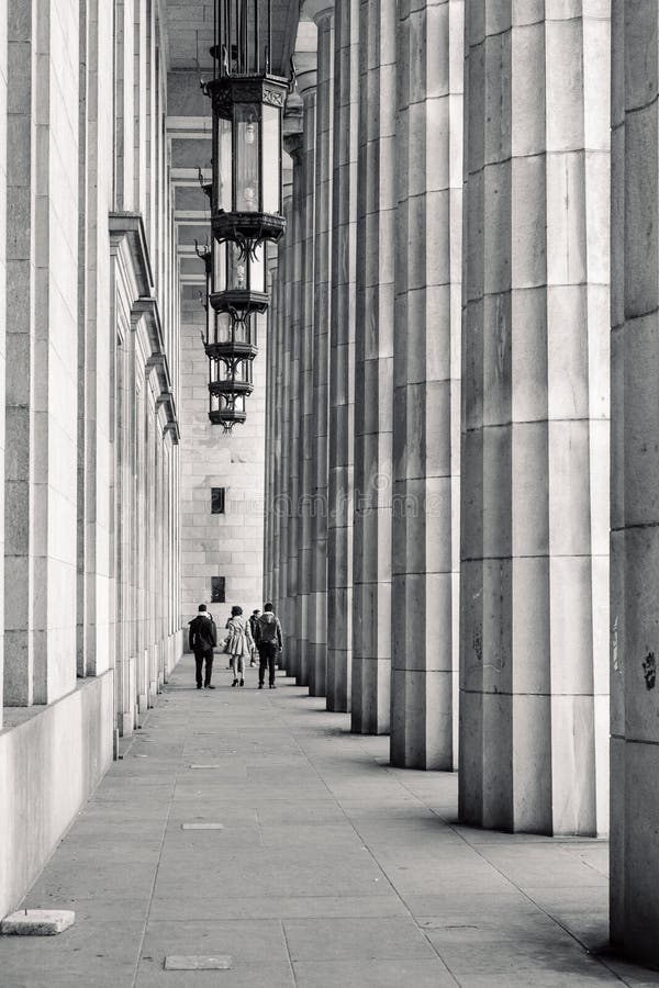 University in the Middle of the Big City Captured from a Nice ...