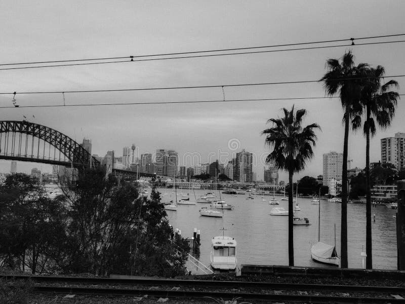 Black and white view stock photo. Image of white, city - 152255506