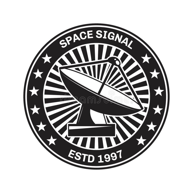 VINTAGE SPACE EMBLEM-2 stock vector. Illustration of mission - 158504284