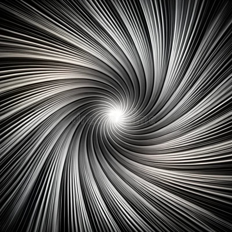 Black and White Vortex Texture with Speed Effect Stock Illustration ...