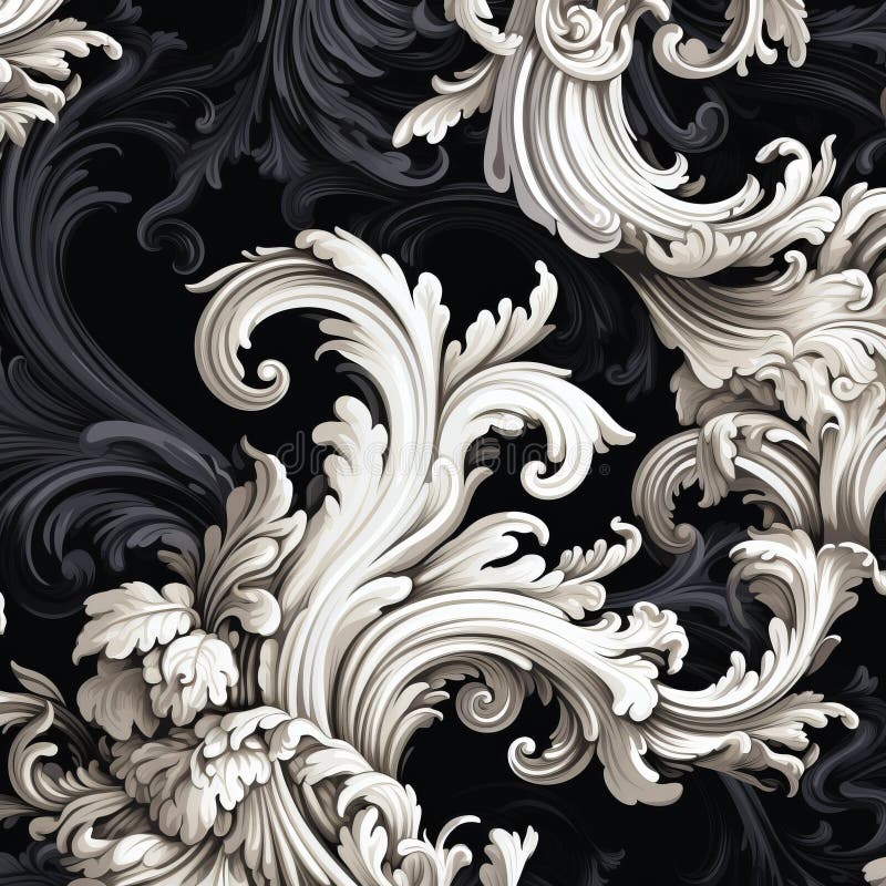 Download Original Design Decorative Wallpaper with Baroque Chiaroscuro ...