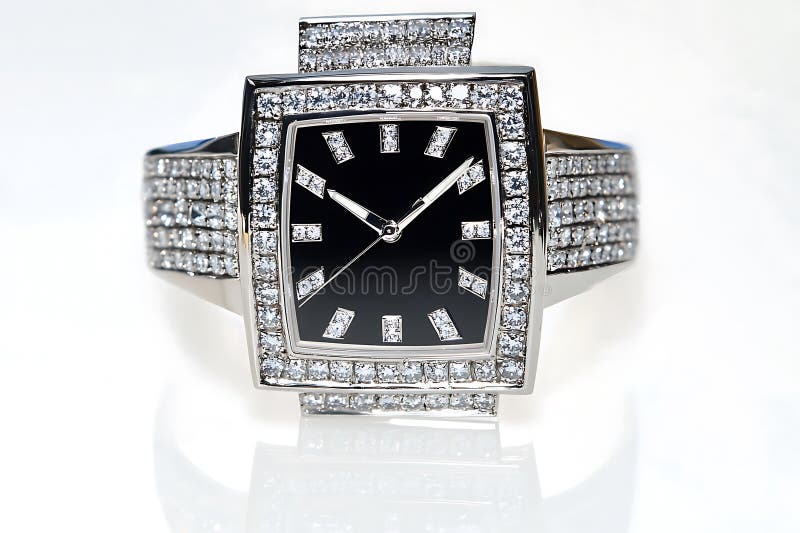 Diamond Watch Silver Teen Square Stock Photos - Free & Royalty-Free ...