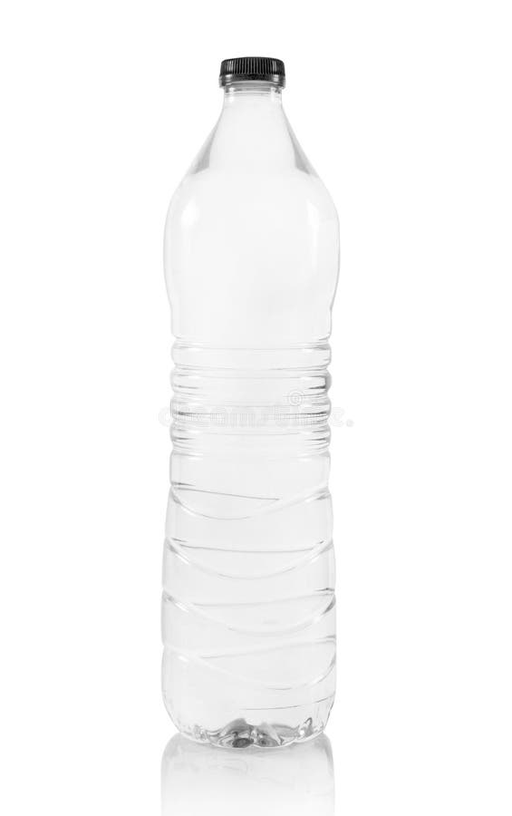 Black and White Water Bottle Stock Photo - Image of bottle, background ...