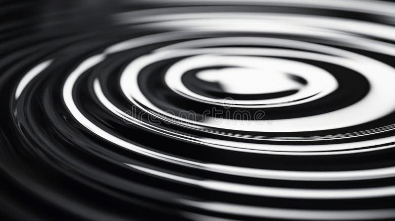 Black and White Water Ripple Texture Stock Illustration - Illustration ...