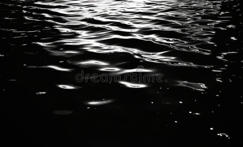 Black and White Water Ripples Creating an Abstract Liquid Texture Stock ...