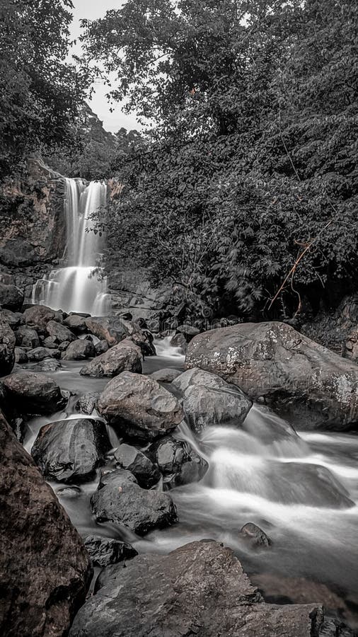Black & White Waterfall Shutter Speed Stock Photo - Image of speed ...