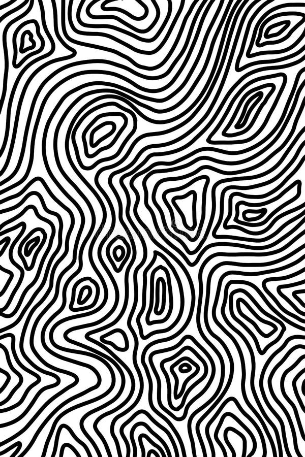 Black and White Wave Pattern. Abstract Background. Vector Illustration ...