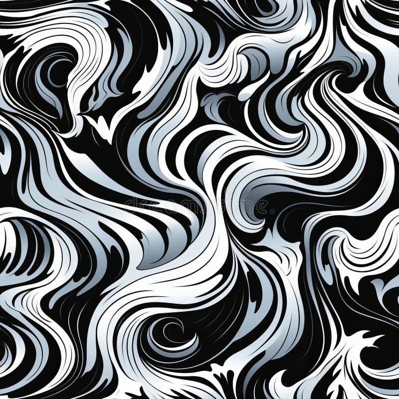Black and White Wave Pattern Background for Modern Designs and Creative ...