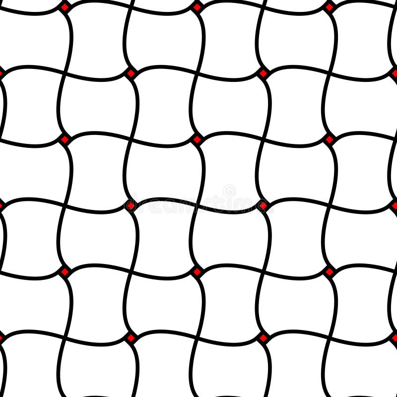 Black and White Wavy Lines Checker Abstract Geometric Seamless Pattern ...