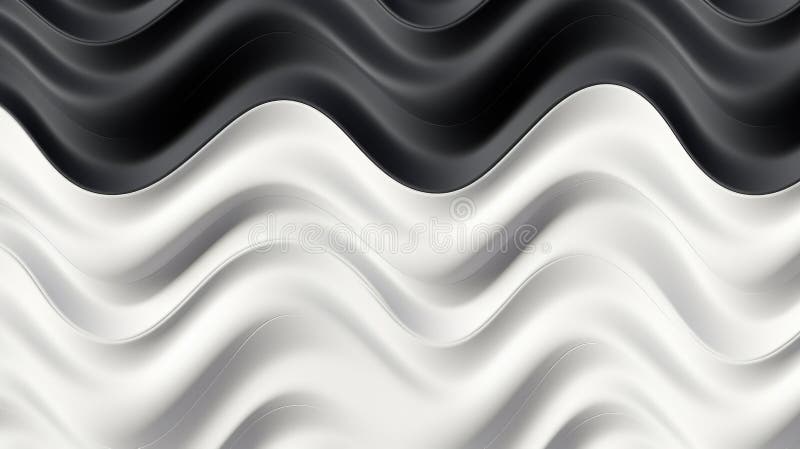 Black and White Wavy Pattern on Background. this Image Can Be Used for ...