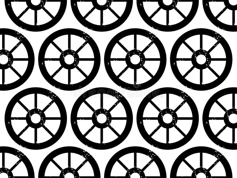 Black and White Wheel Pattern Texture Vector Stock Vector ...