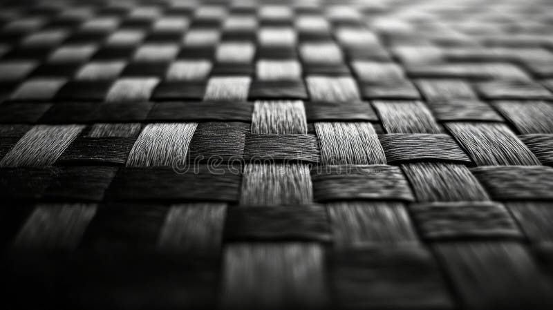 Black and White Woven Mat Texture Pattern Stock Illustration ...