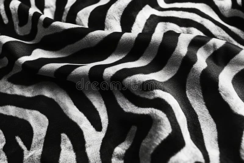 Zebra Pattern Fabric Texture Closeup Stock Image - Image of creative ...